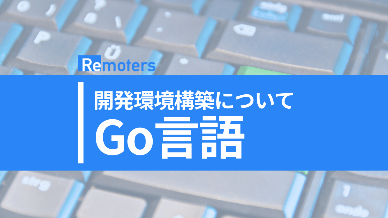 【Go言語】開発環境構築について現役エンジニアが解説 【Remoters】